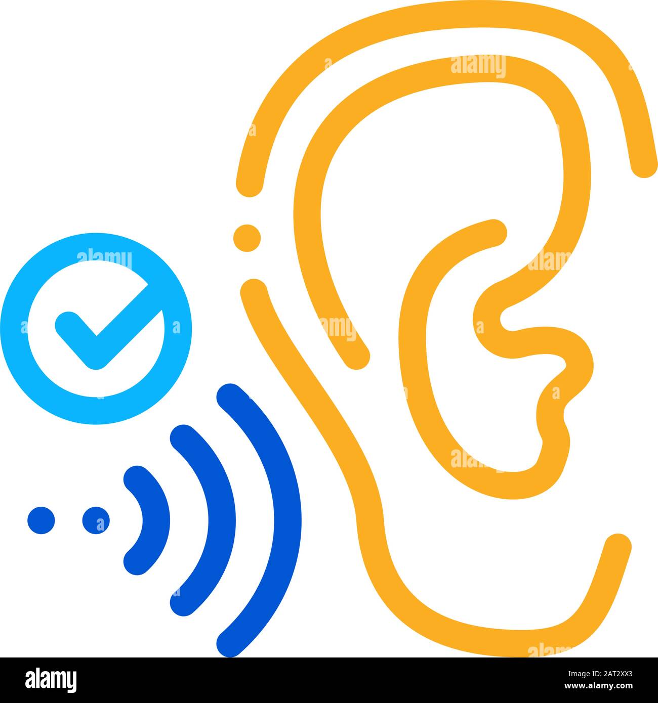 Good Hearing Perception Icon Vector Outline Illustration Stock Vector ...