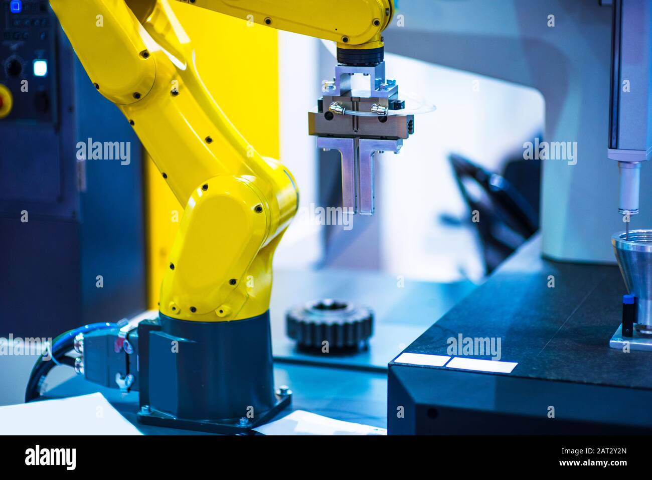 Augmented reality for industry concept. Robotic and Automation system ...