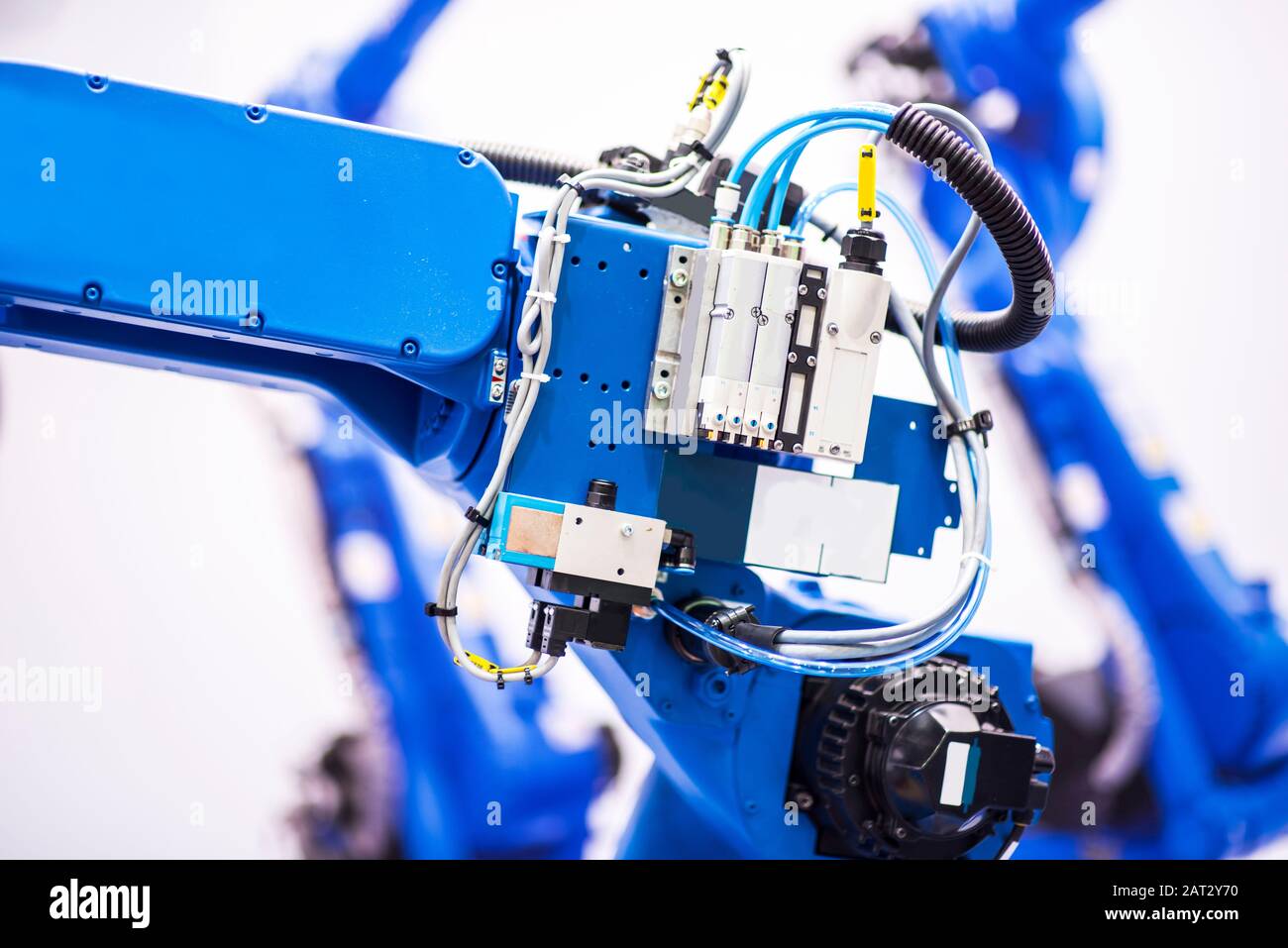 Augmented reality for industry concept. Robotic and Automation system control application on ...