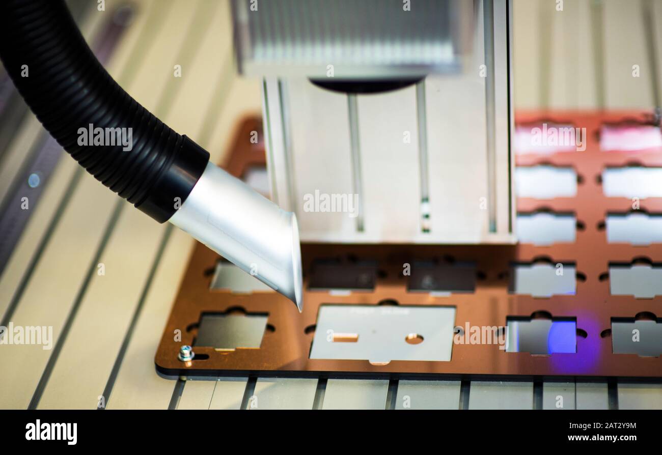 CNC lathe machine cooled by water during machining Stock Photo - Alamy