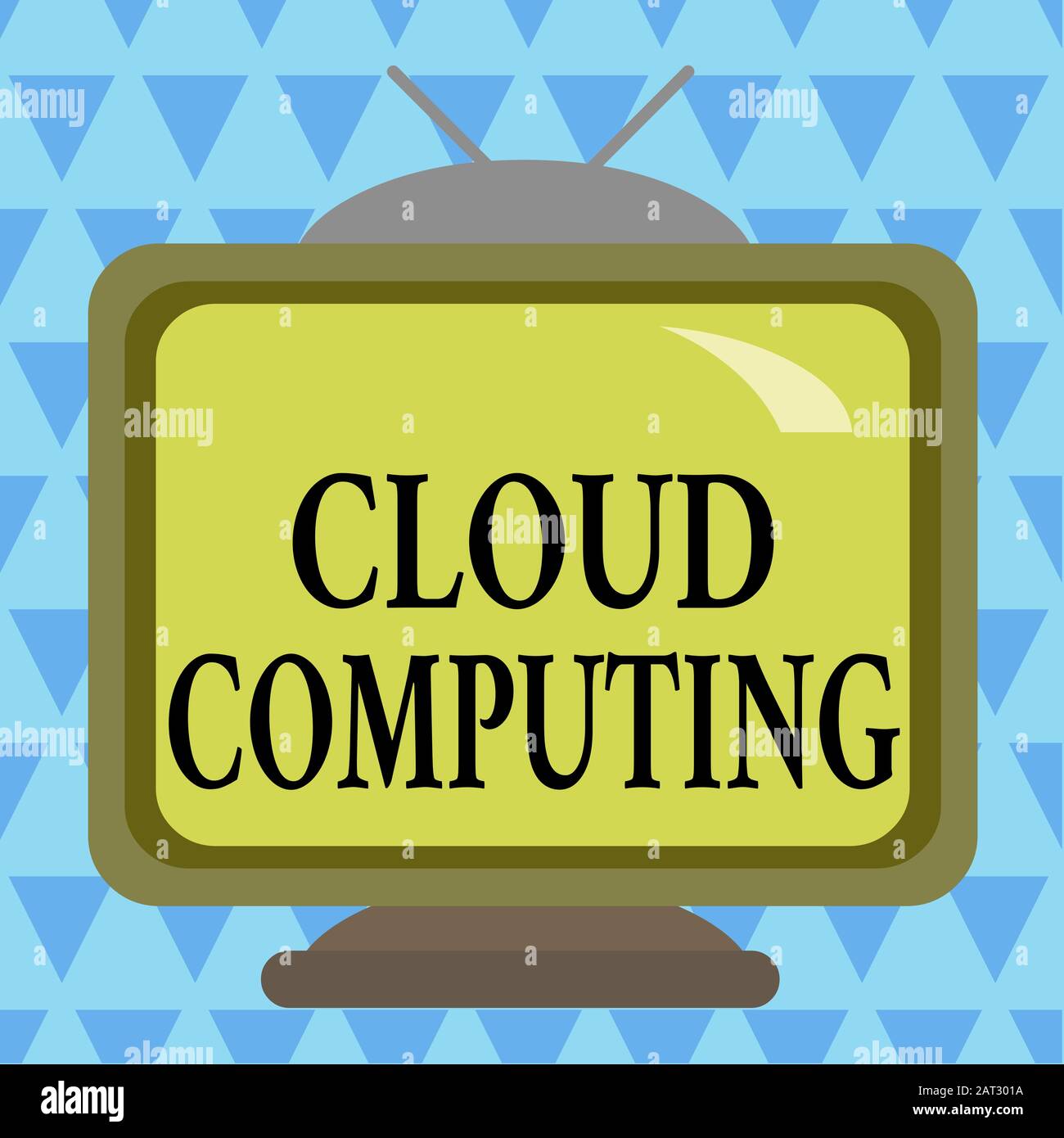 Writing note showing Cloud Computing. Business concept for storing and accessing data and ...