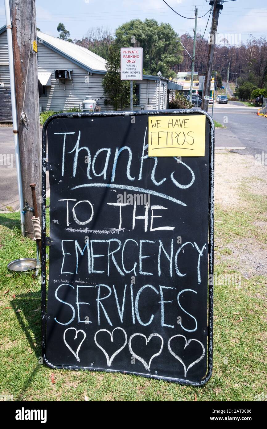 Mogo, Australia. 30th Jan, 2020. Mogo township was destroyed as ...