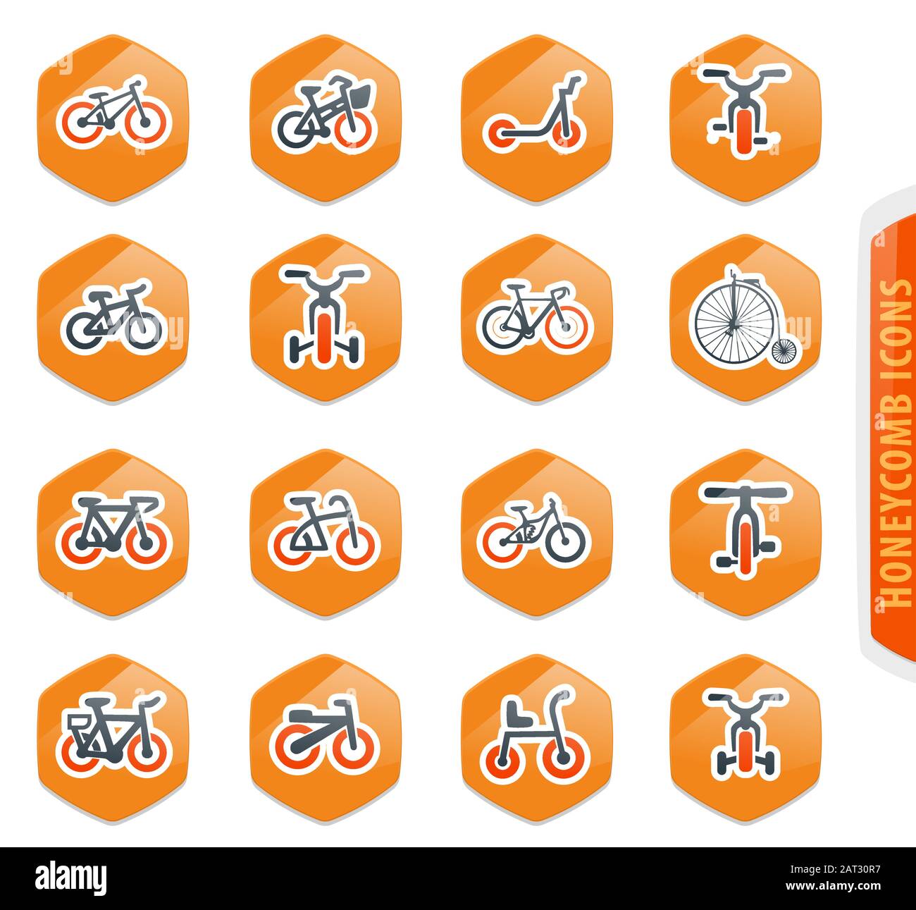 Bike icon set Stock Vector Image & Art - Alamy