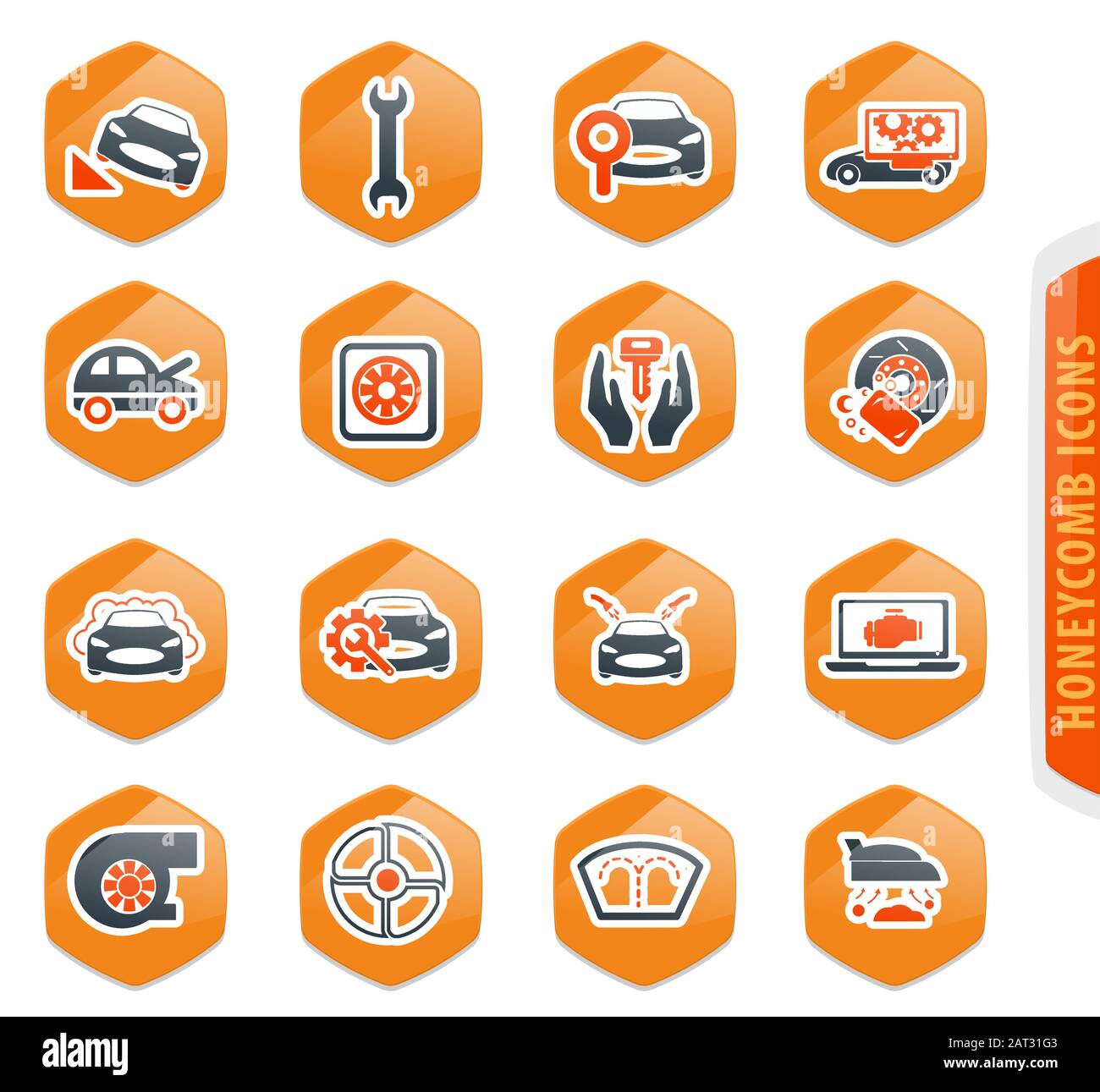 Car shop icons set Stock Vector Image & Art - Alamy