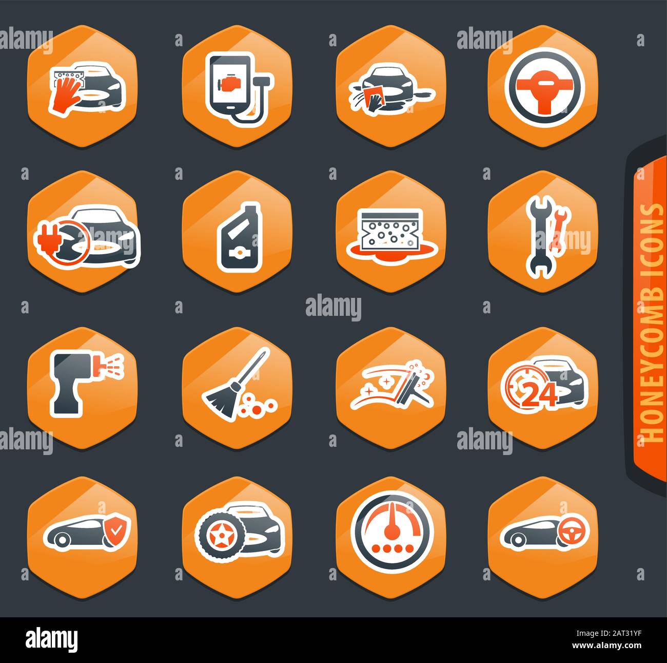 Car shop icons set Stock Vector Image & Art - Alamy