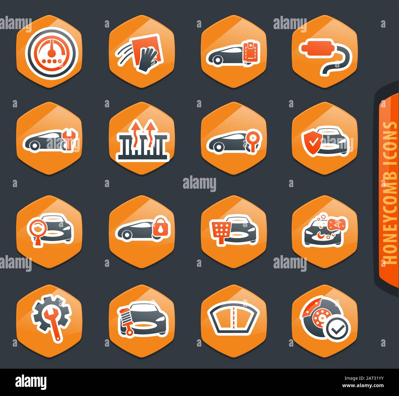Car shop icons set Stock Vector Image & Art - Alamy
