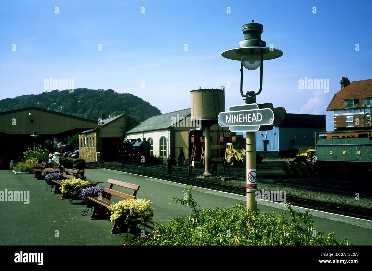 minehead heritage railway station Stock Photo - Alamy