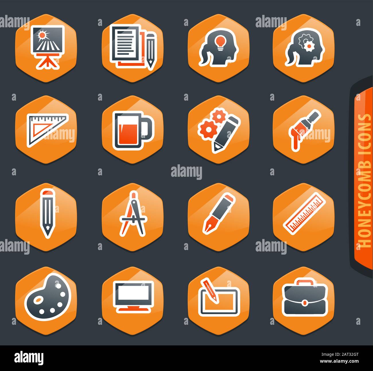 Creative process icons set Stock Vector Image & Art - Alamy