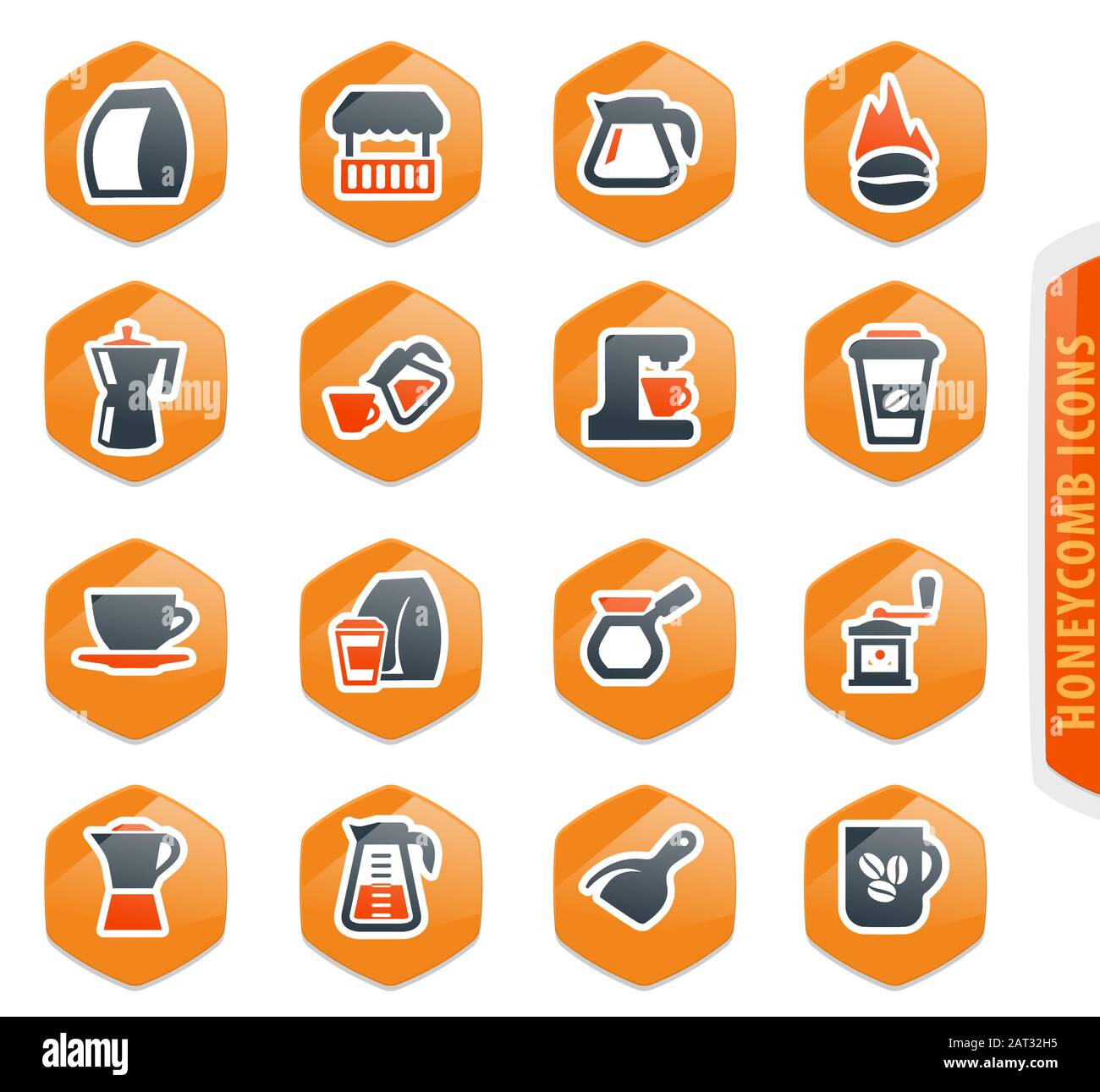 Coffee icons set Stock Vector Image & Art - Alamy