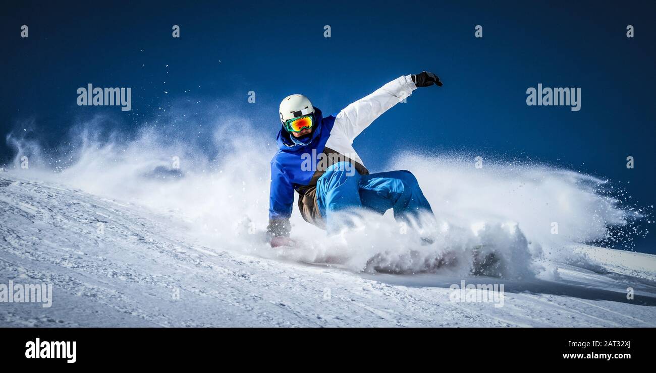 Snowboarder fall hi-res stock photography and images - Alamy