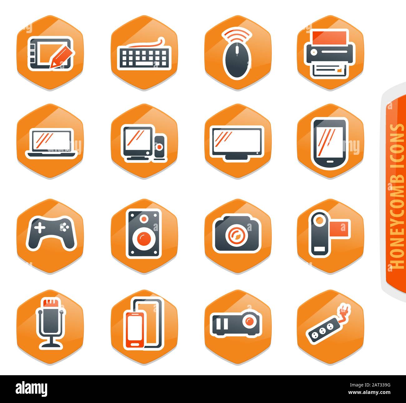 Devices icons set Stock Vector Image & Art - Alamy