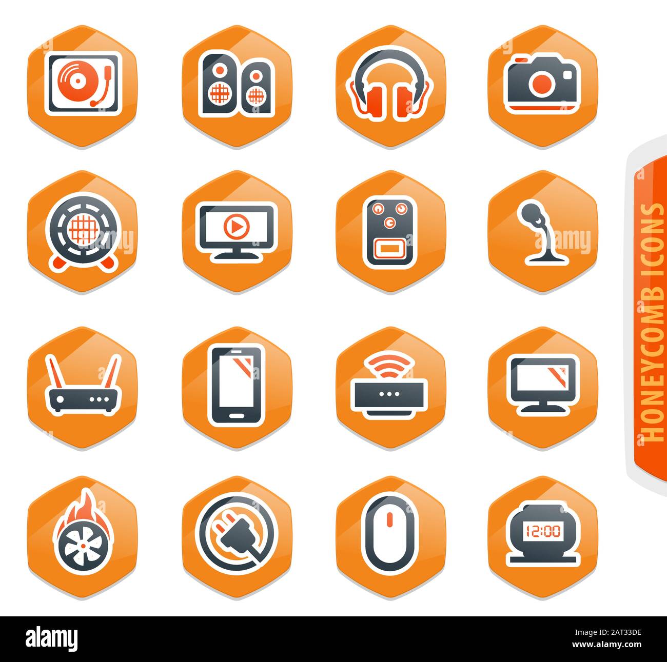 Devices icons set Stock Vector Image & Art - Alamy