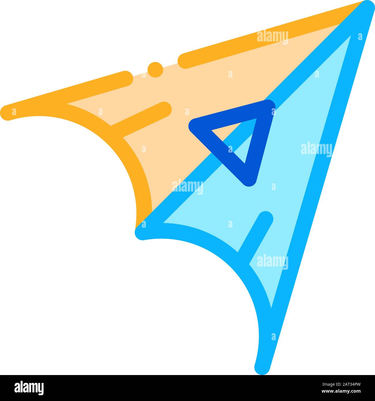 Hang Glider Icon Vector Outline Illustration Stock Vector Image & Art ...