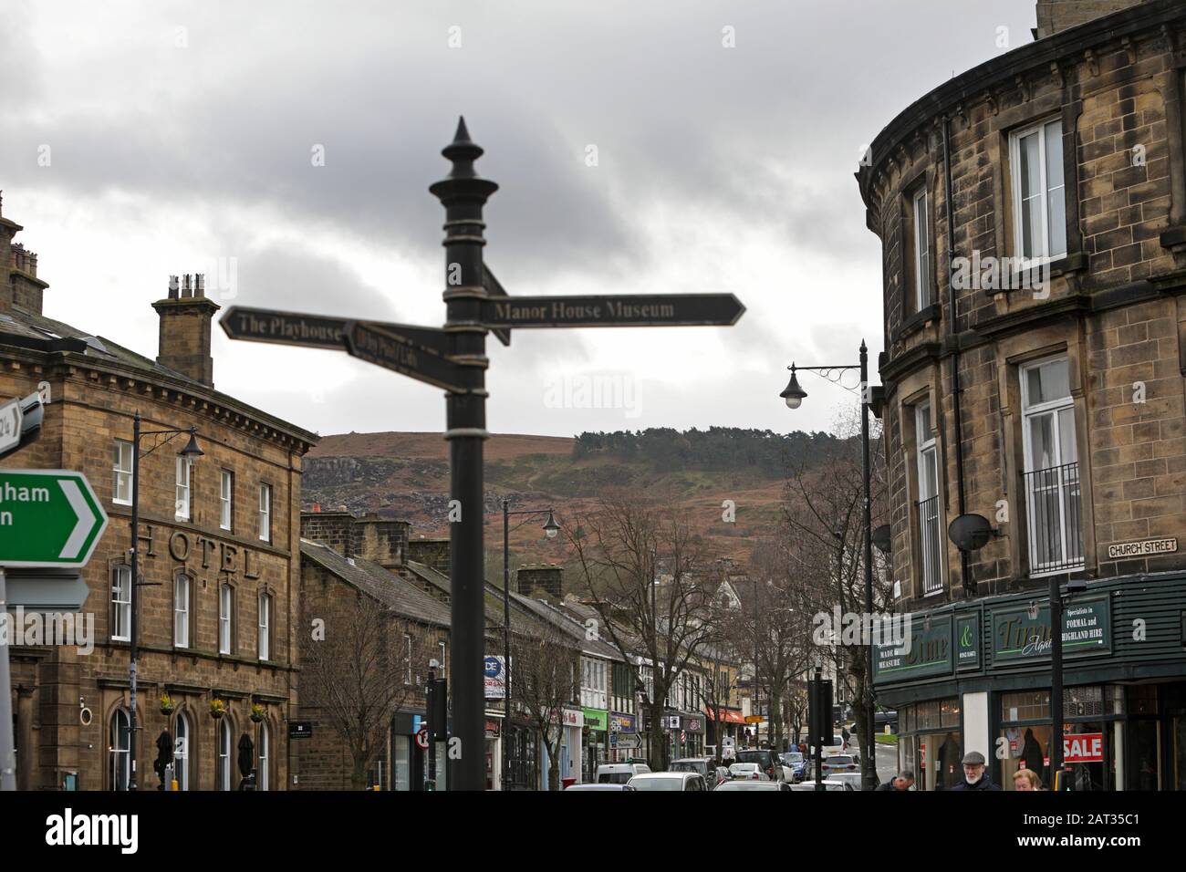 Ilkley, West Yorkshire, UK Stock Photo - Alamy
