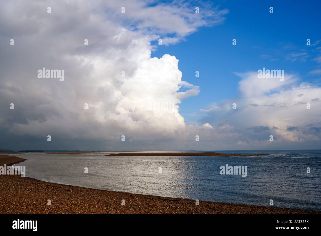 River Ore estuary Shingle Street Suffolk England Stock Photo - Alamy