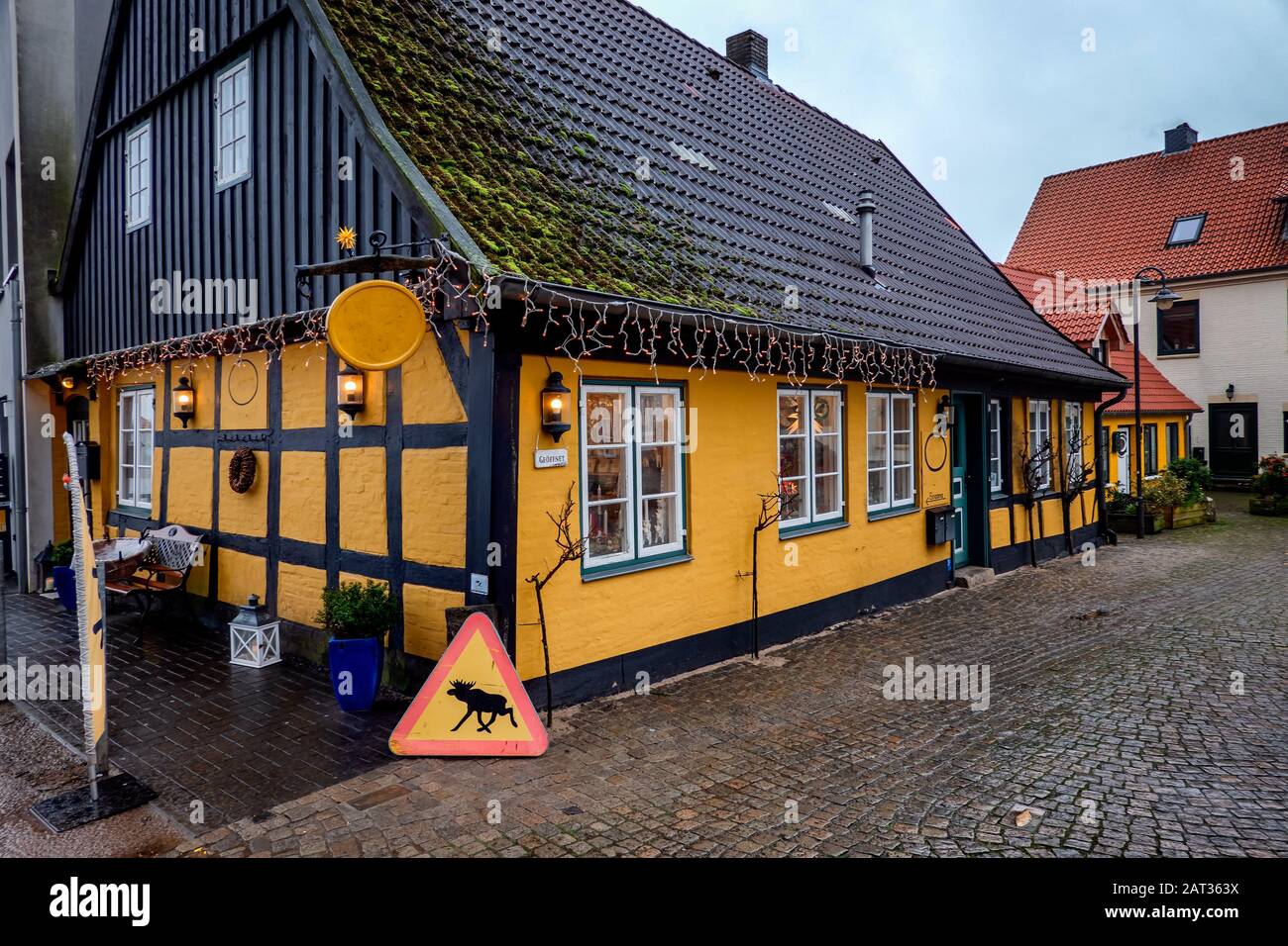 Traditional house in Kappeln, North Germany Stock Photo - Alamy