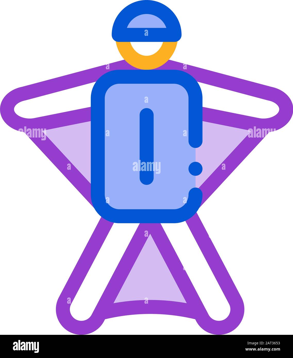 Skier Icon Vector Outline Illustration Stock Vector Image & Art - Alamy