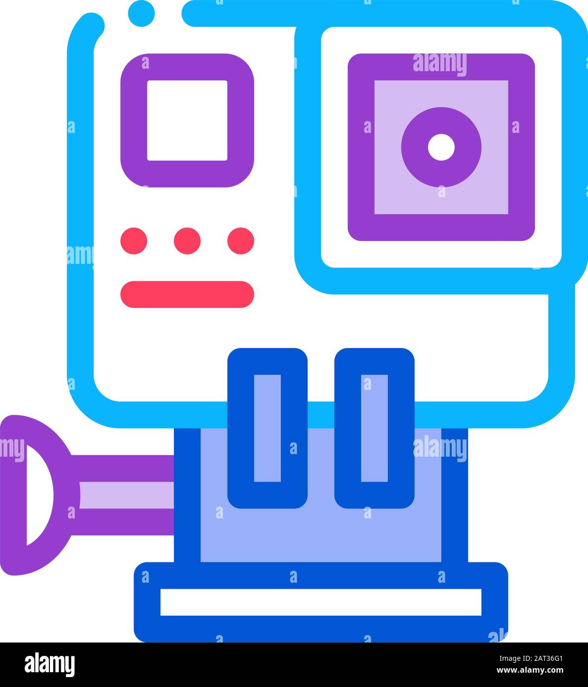 Action Camera Icon Vector Outline Illustration Stock Vector Image & Art ...