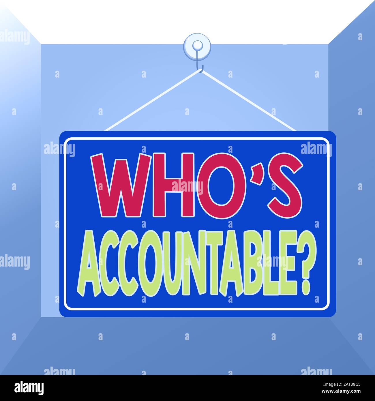 Conceptual hand writing showing Who S Accountable. Concept meaning ...
