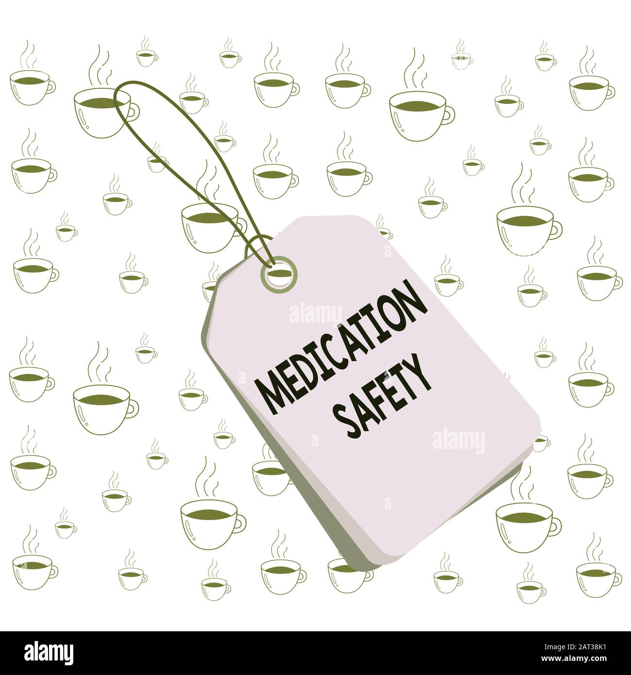 Writing note showing Medication Safety. Business concept for freedom ...