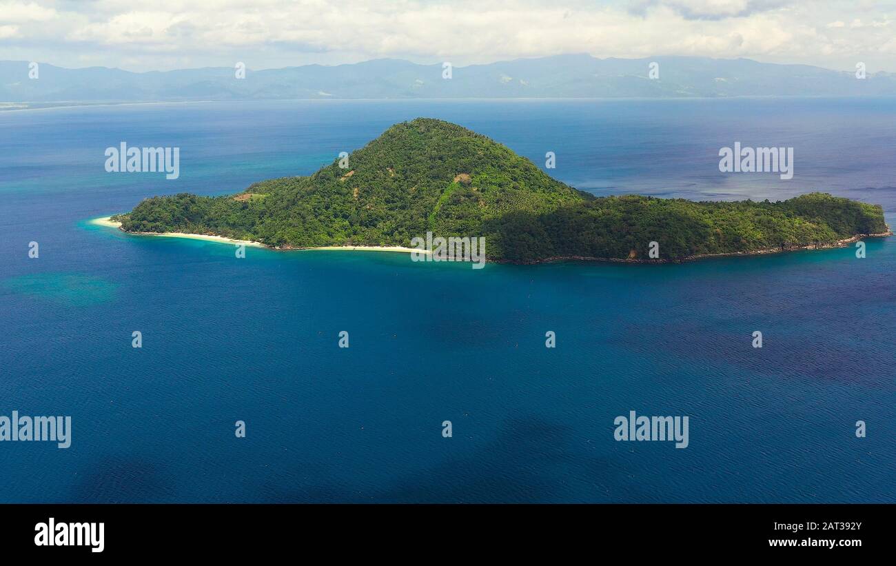 Atulayan Island, Camarines Sur, Philippines. Island with a white beach ...