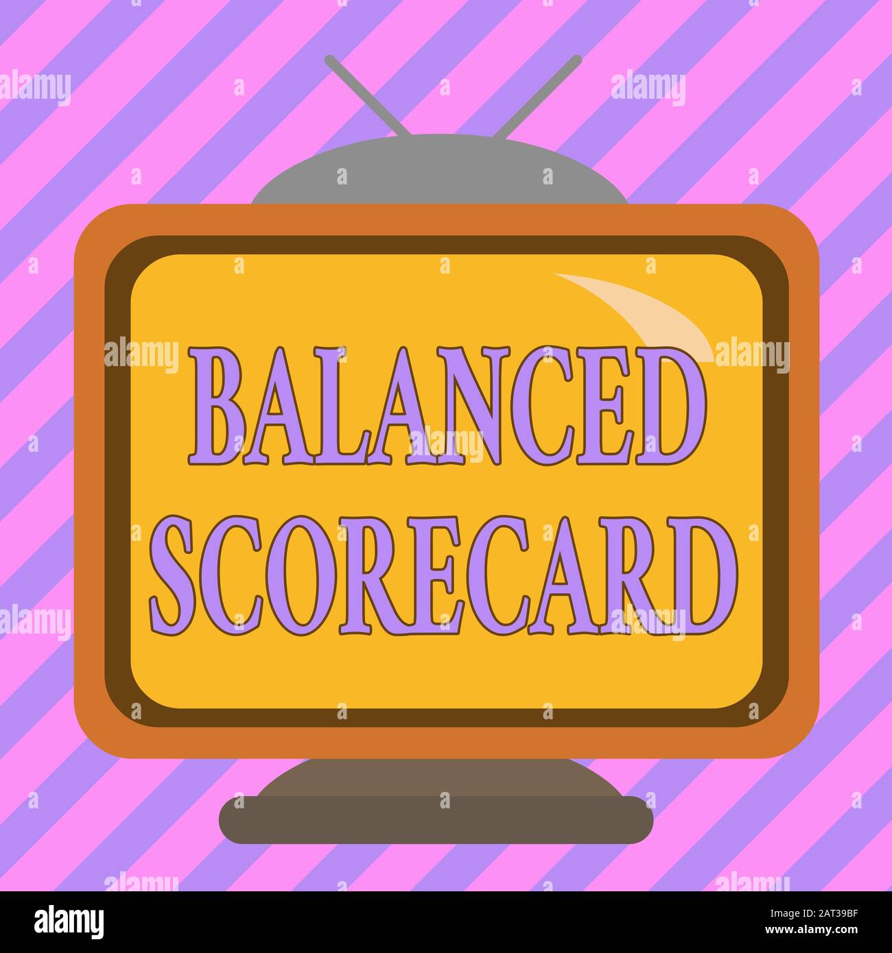 Text sign showing Balanced Scorecard. Business photo showcasing a ...