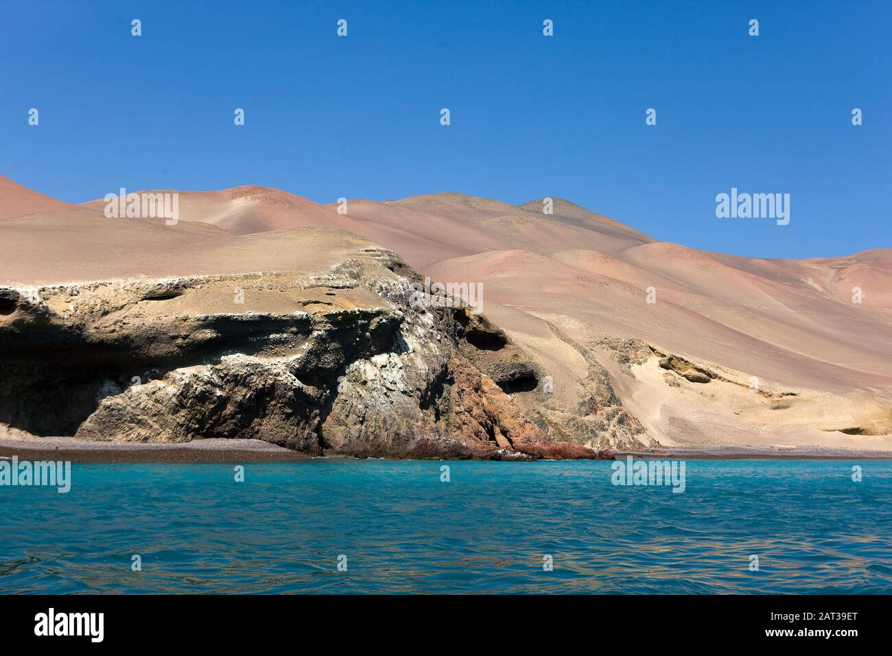 Landscape in Paracas National Park, Peru Stock Photo - Alamy
