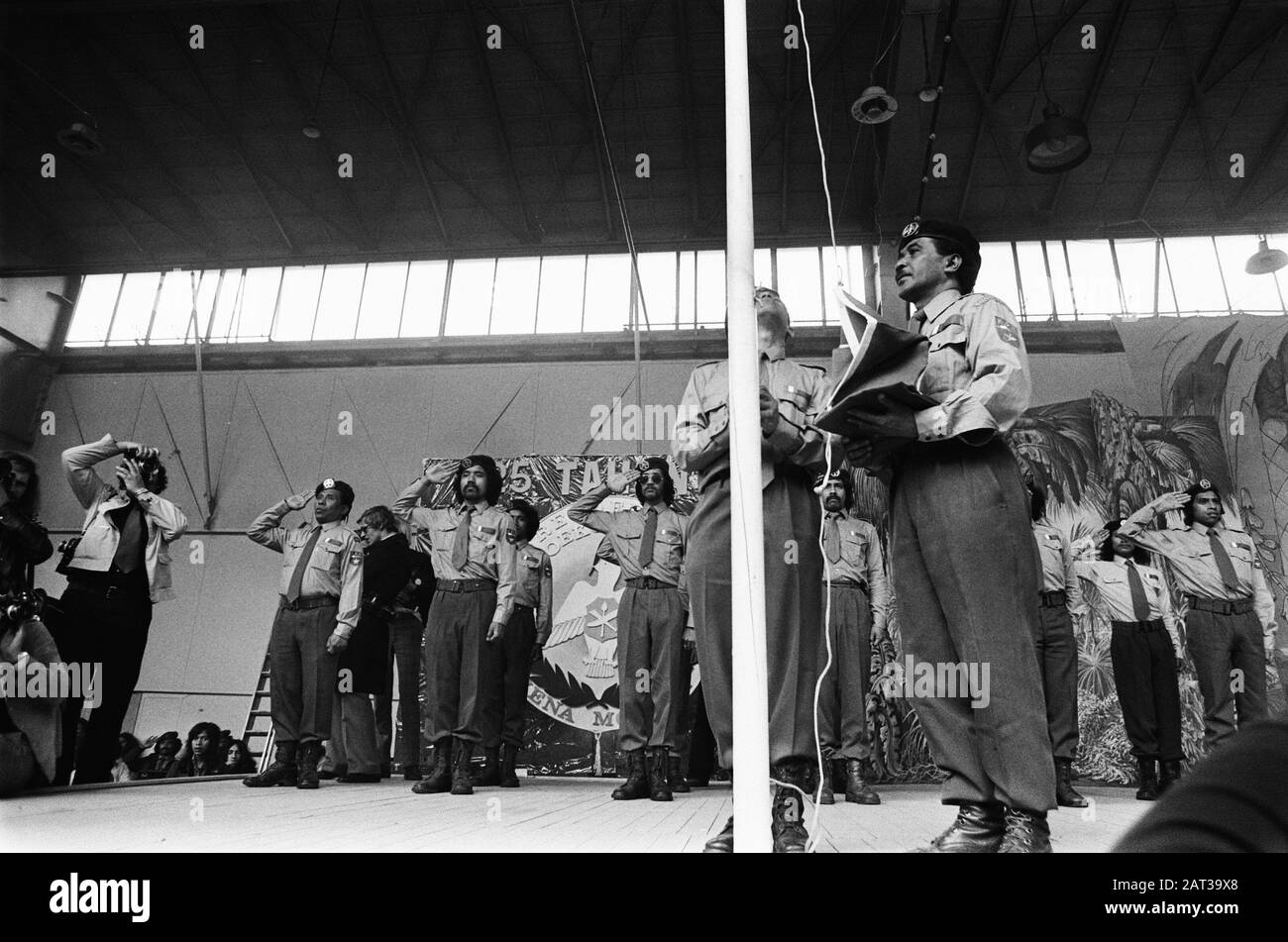 Supporters of ir. Johan Manusama celebrate the 25th anniversary of the ...