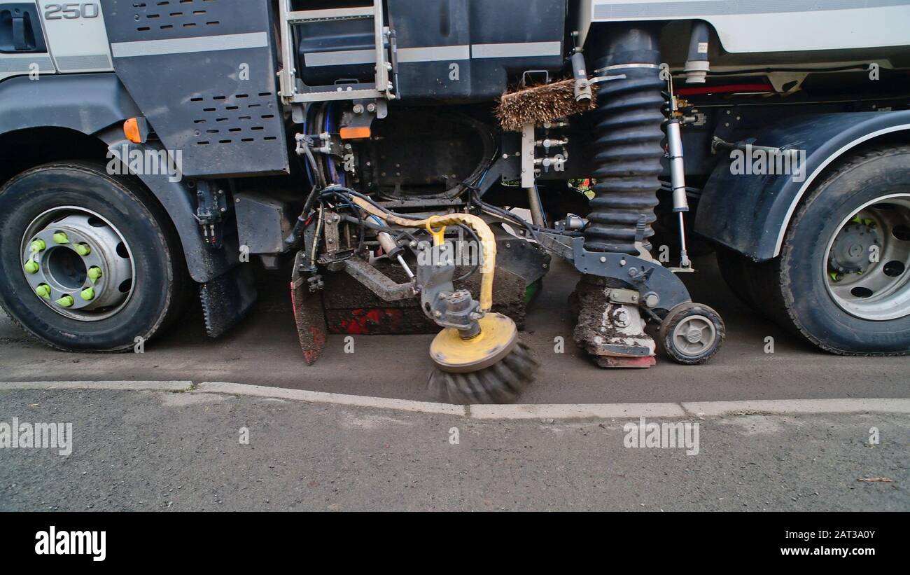 Street sweeping vehicle cleaning road hi-res stock photography and ...