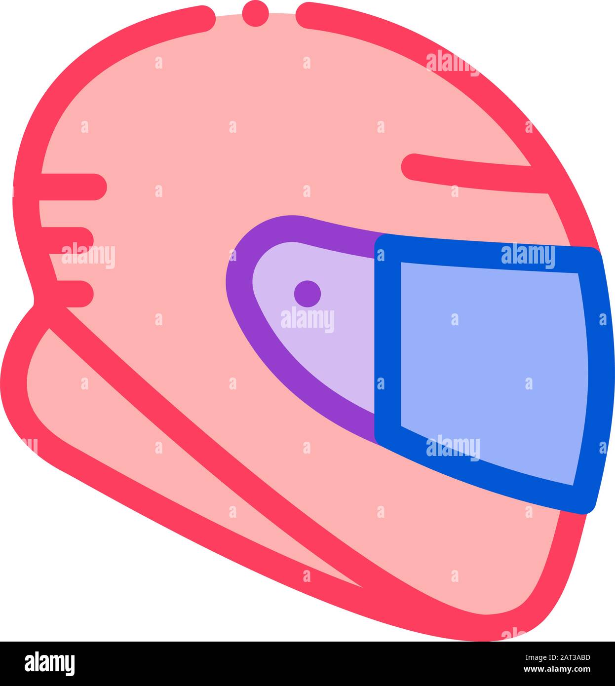 Protective Helmet Icon Vector Outline Illustration Stock Vector Image ...