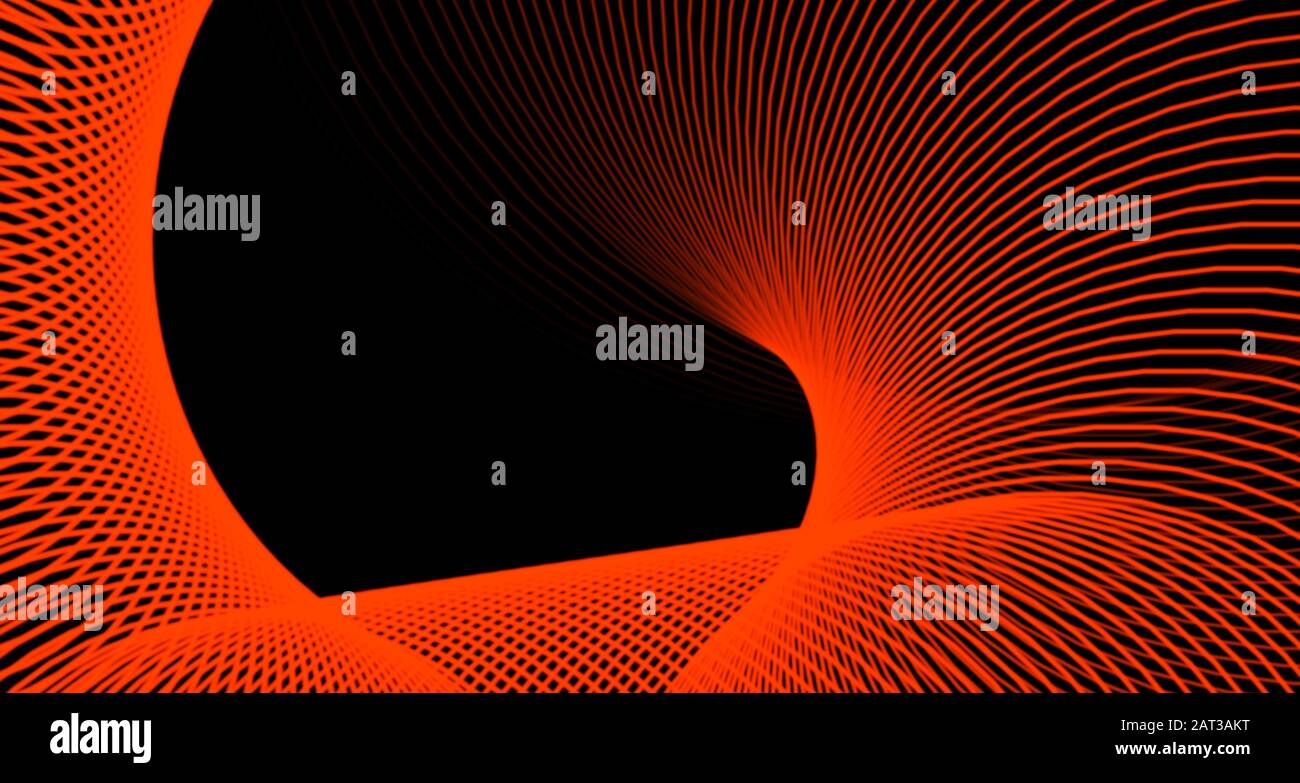 Orange neon graphic shapes with a black background - perfect for a cool ...