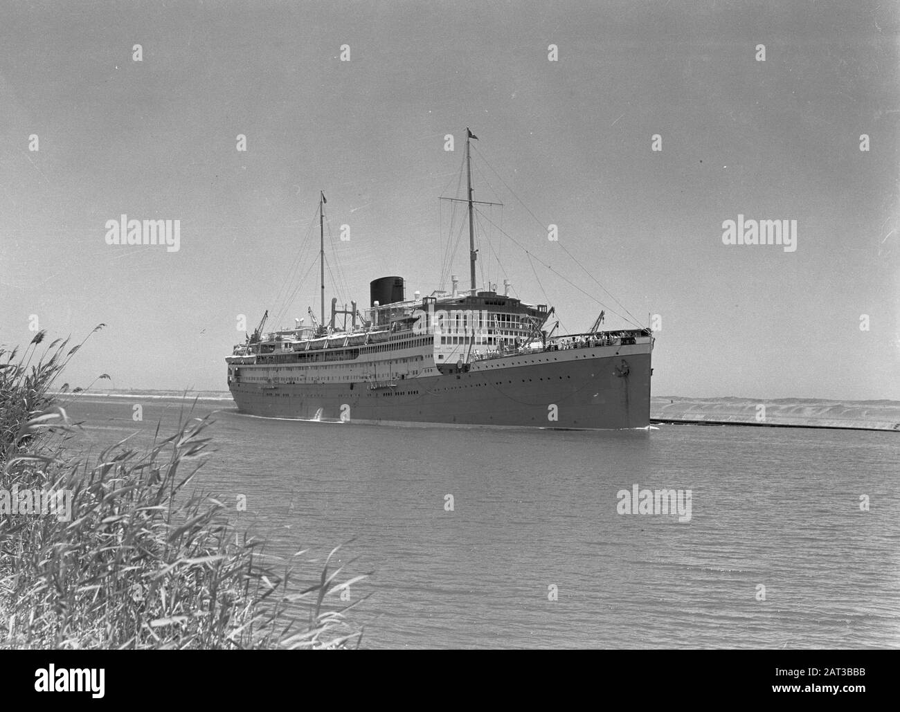 Sea voyage with MS Baloeran The passenger ship Baloeran in the Suez ...