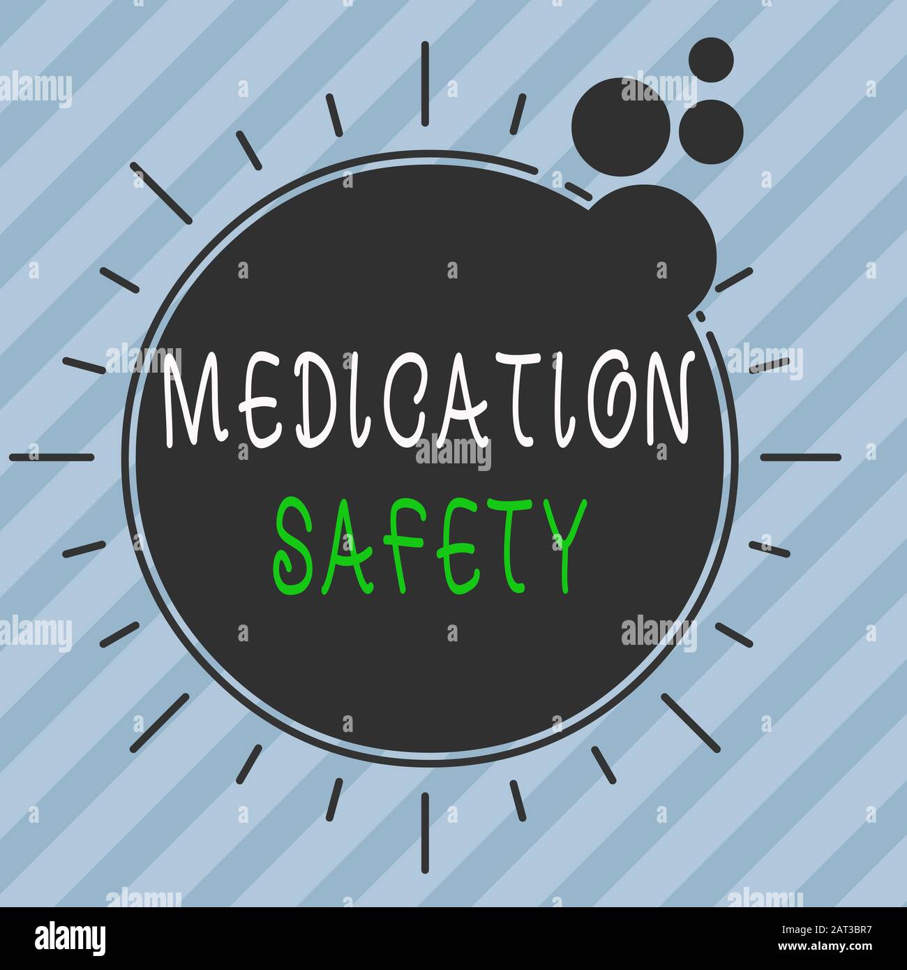 Writing note showing Medication Safety. Business concept for freedom ...