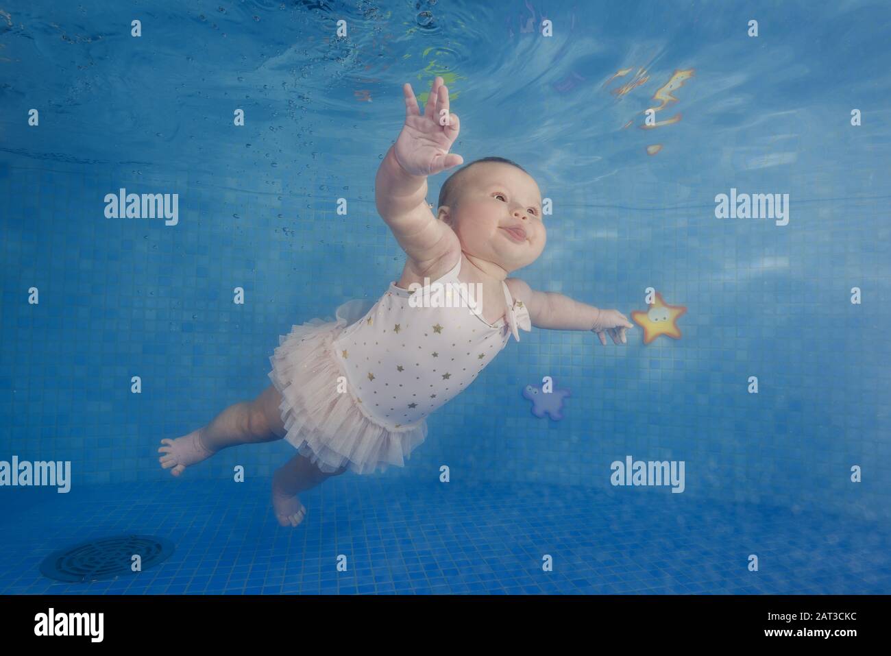 Baby Swimming Underwater High Resolution Stock Photography and Images ...
