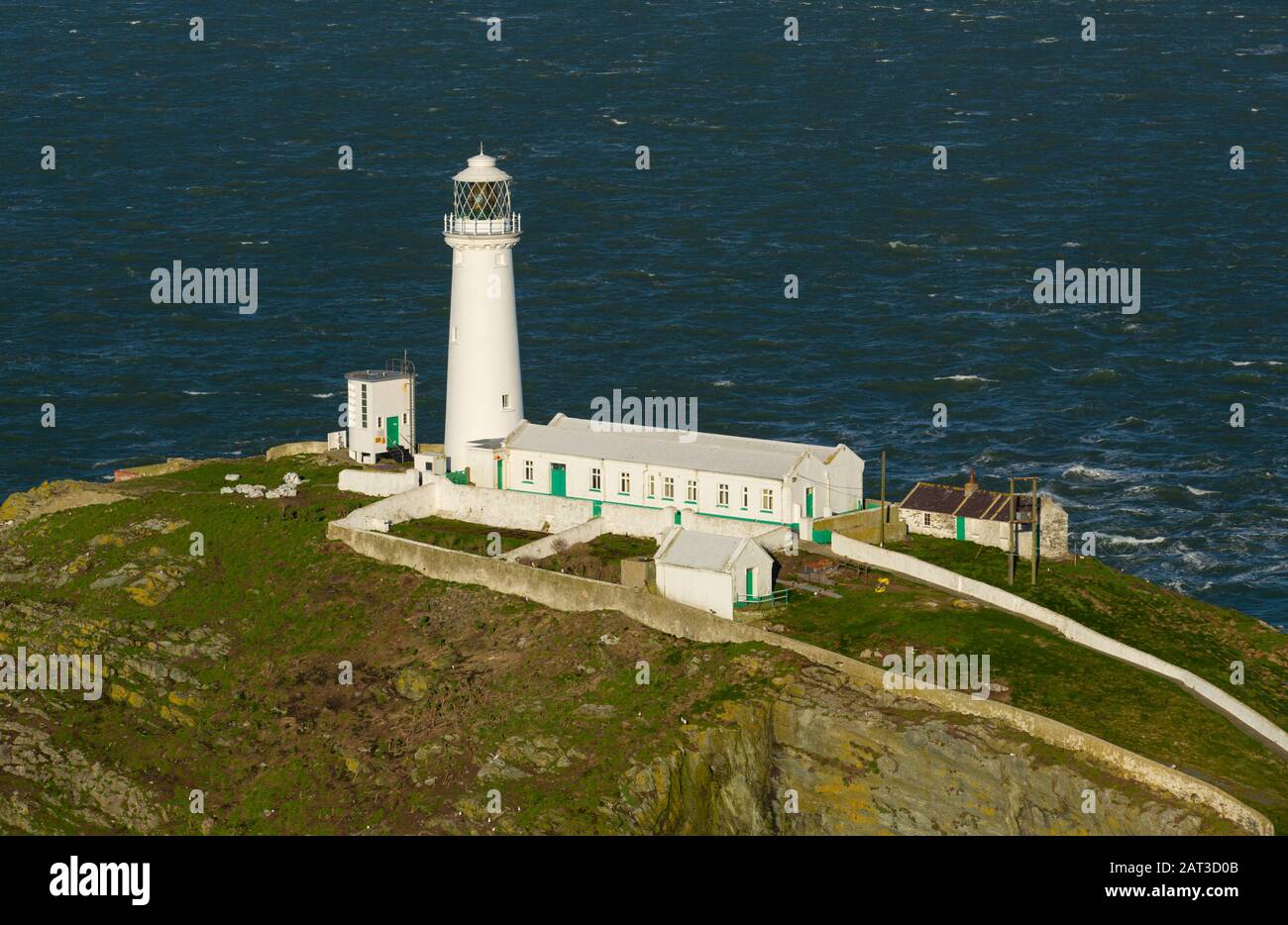 South Stack Lighthouse Holyhead Stock Photo - Alamy