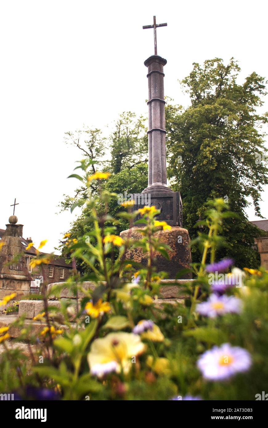 Corbridge Old Market Cross, Northumberland Stock Photo - Alamy