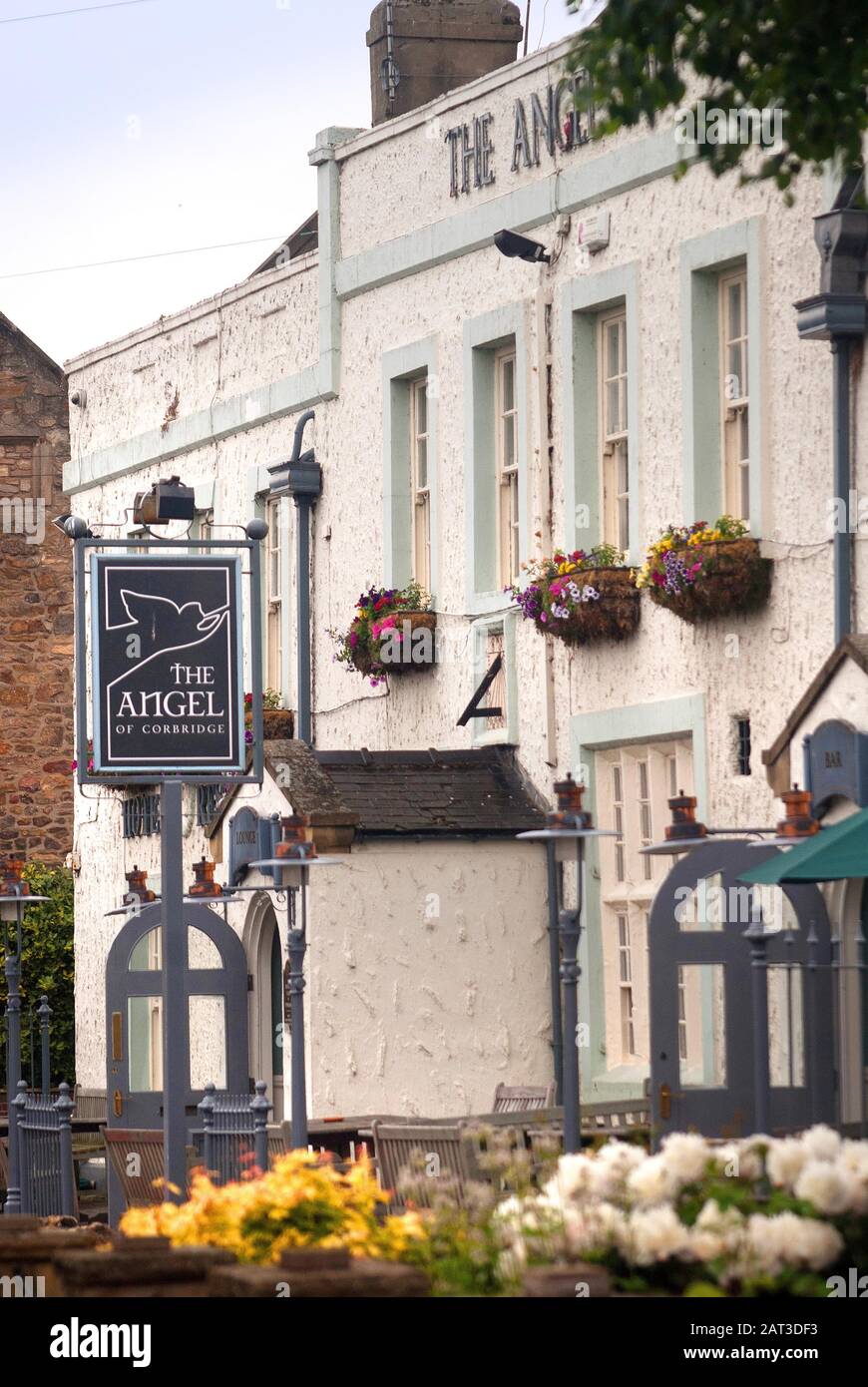 The Angel Inn public house and hotel, Corbridge, Northumberland Stock ...