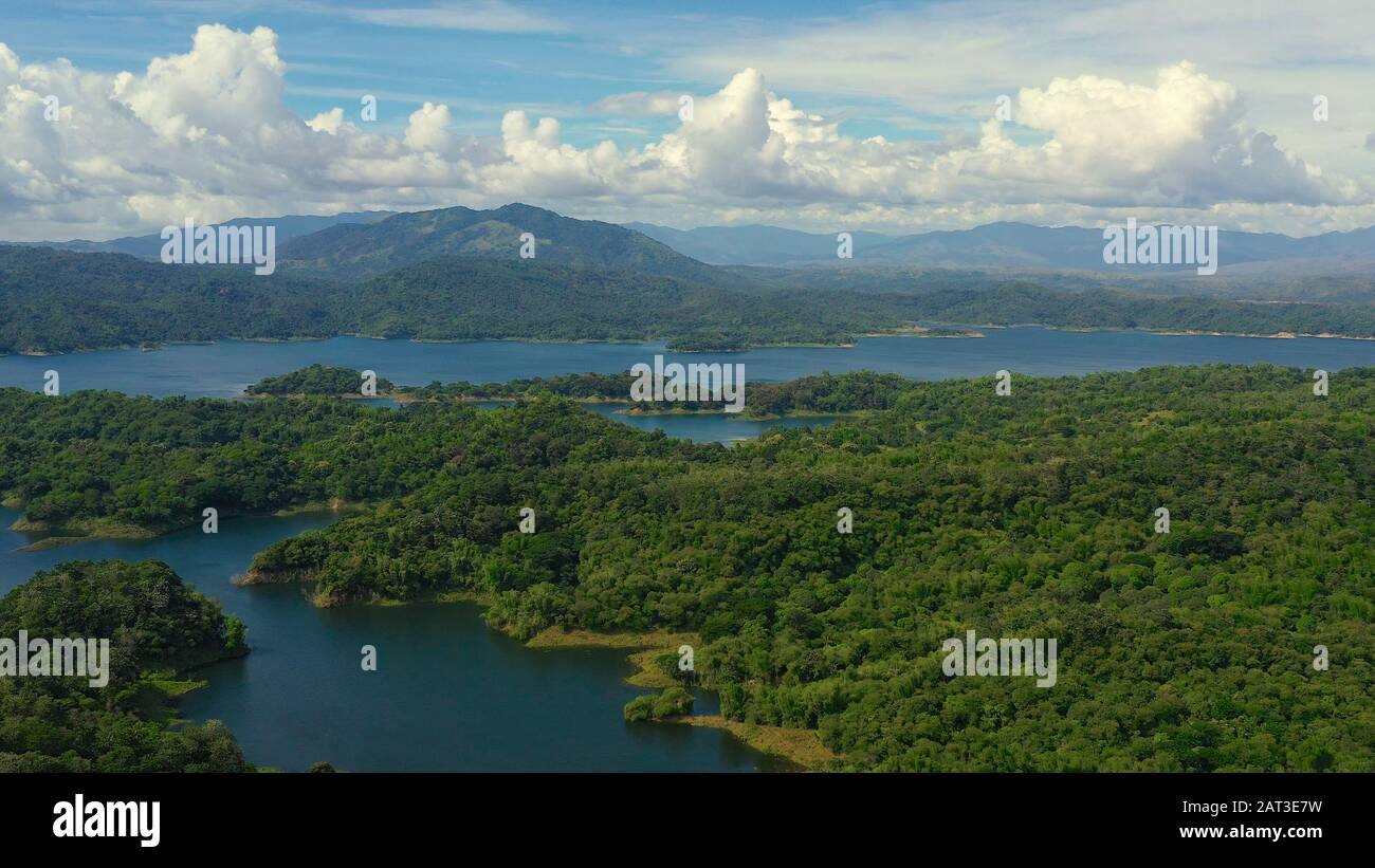 Drone over lake philippines hi-res stock photography and images - Alamy