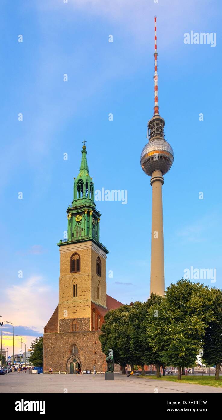 Berlin, Berlin state / Germany - 2018/07/27: Panoramic view of the ...