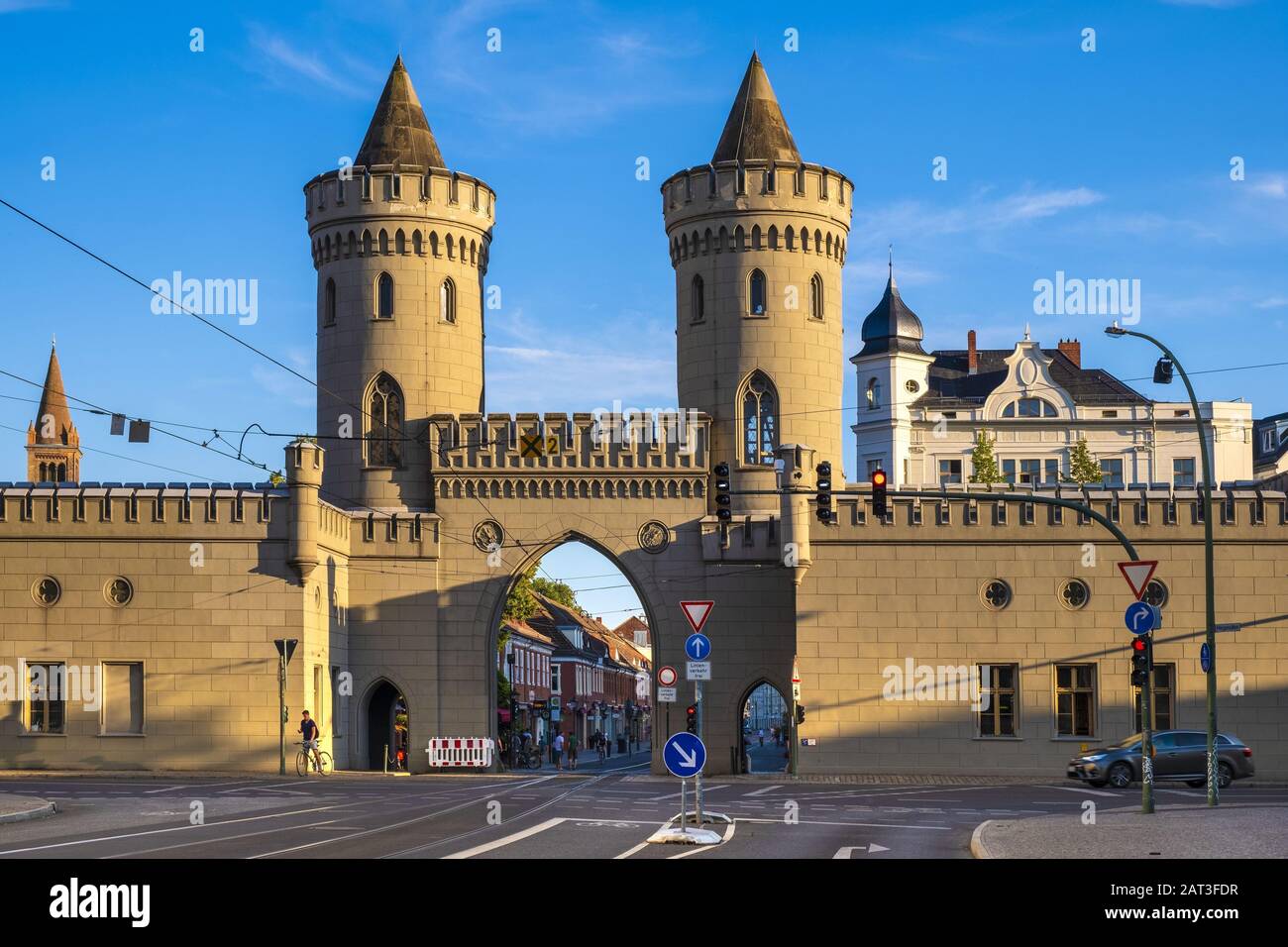 Potsdam, Brandenburg / Germany - 2018/07/29: Front view of the Nauen ...