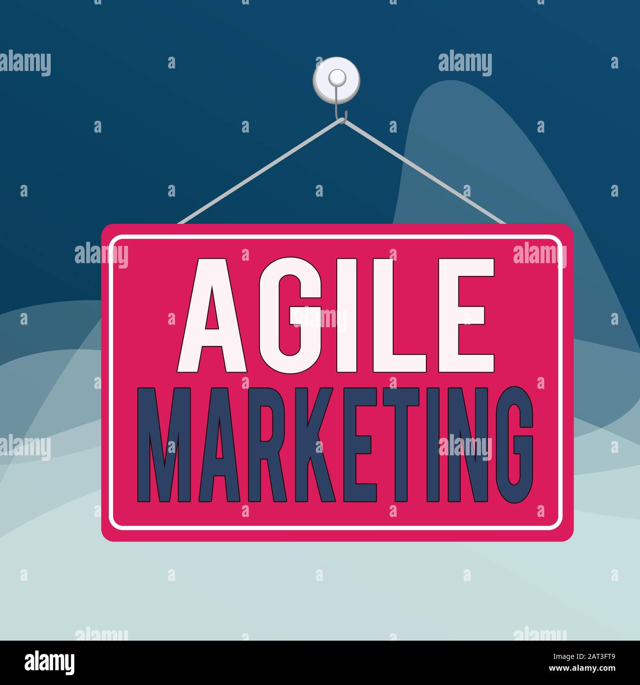 Writing note showing Agile Marketing. Business concept for focusing ...