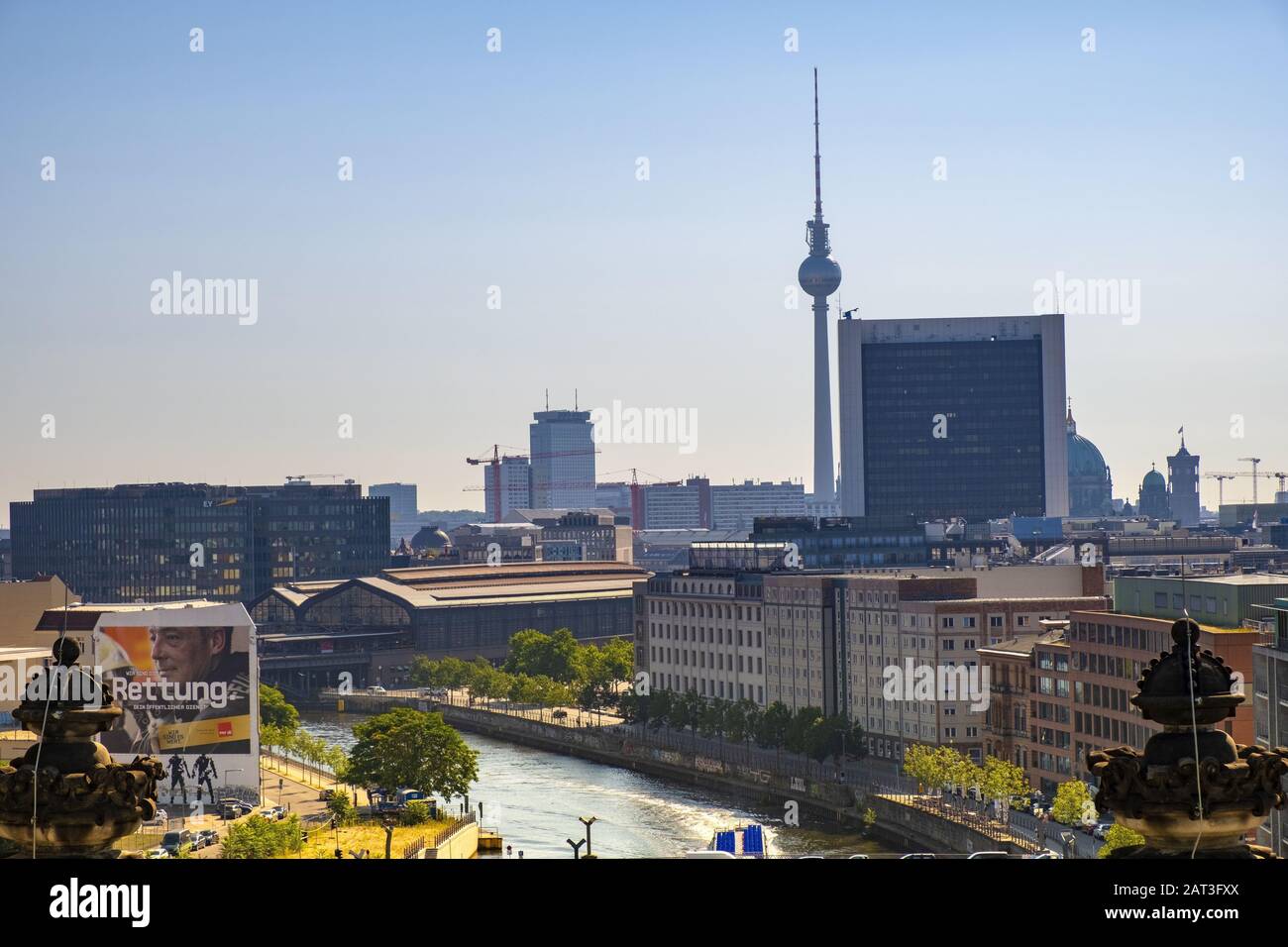 Berlin, Berlin state / Germany - 2018/07/31: Panoramic view of the ...