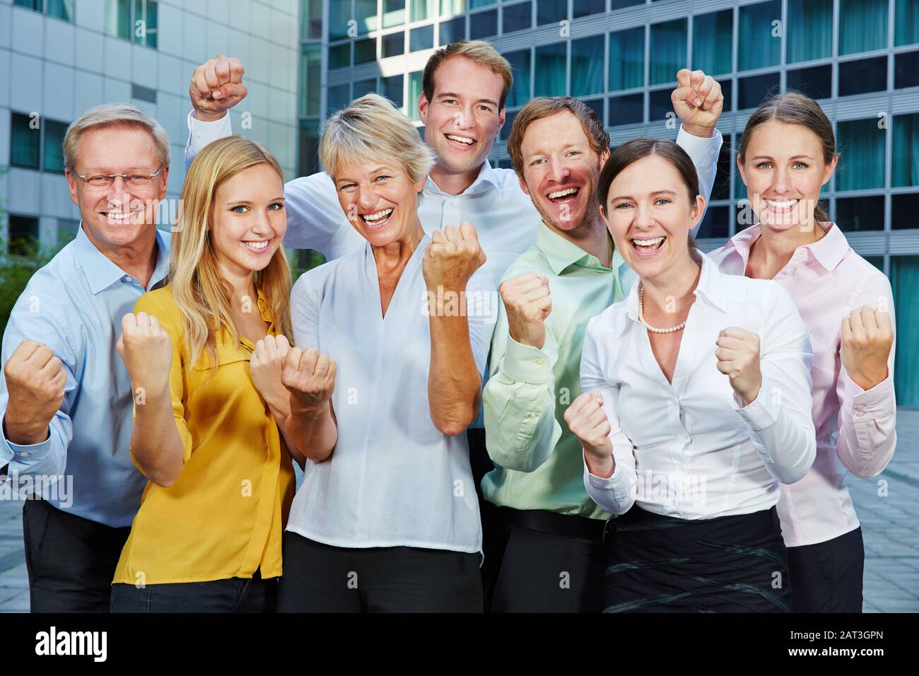 Team group celebration hi-res stock photography and images - Alamy