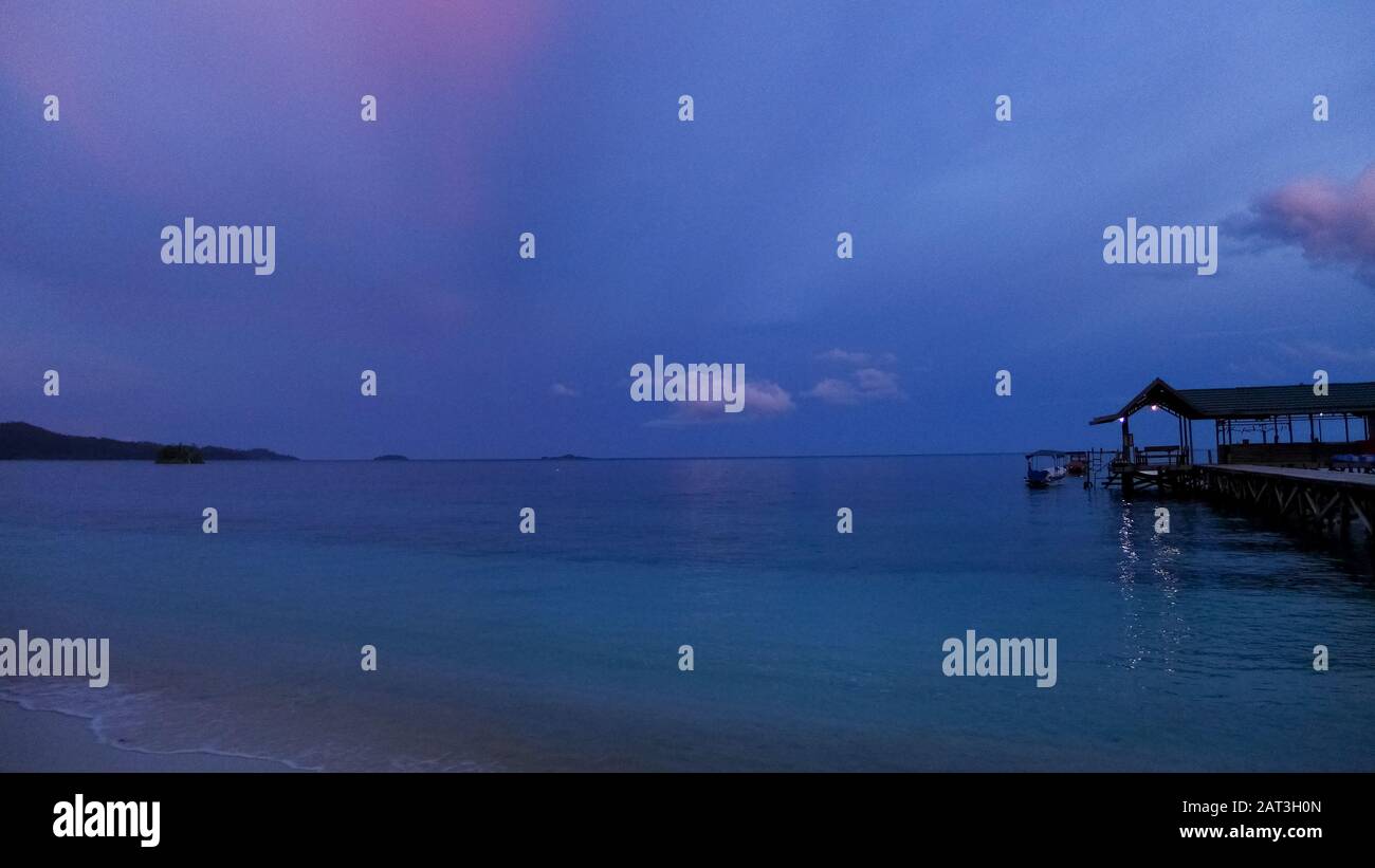 Indonesia jetty light hi-res stock photography and images - Alamy