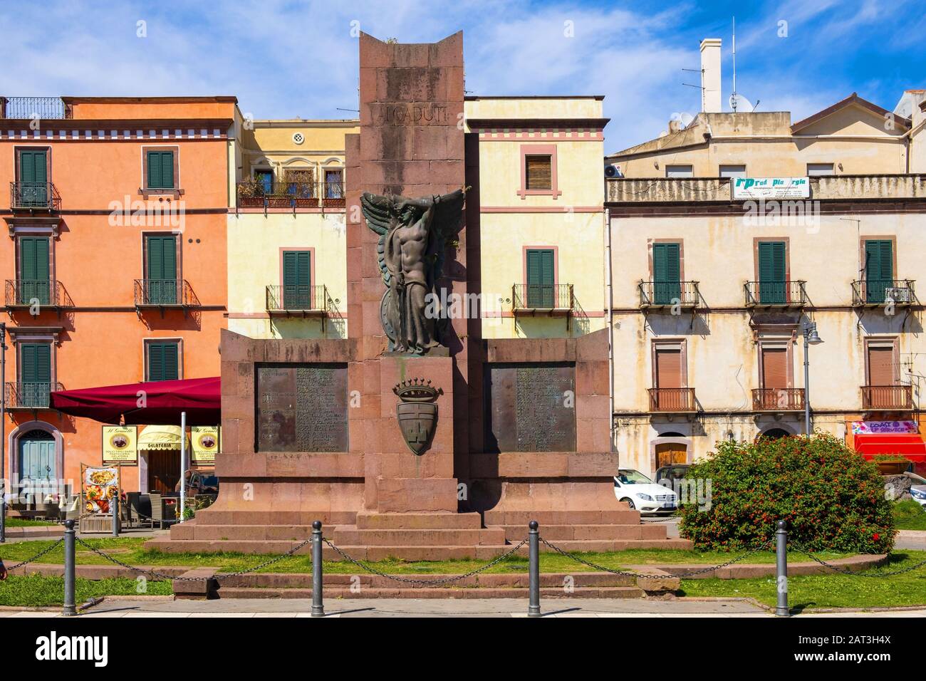 Bosa, Sardinia / Italy - 2018/08/13: Memorial of the Fallen - Monumento ...