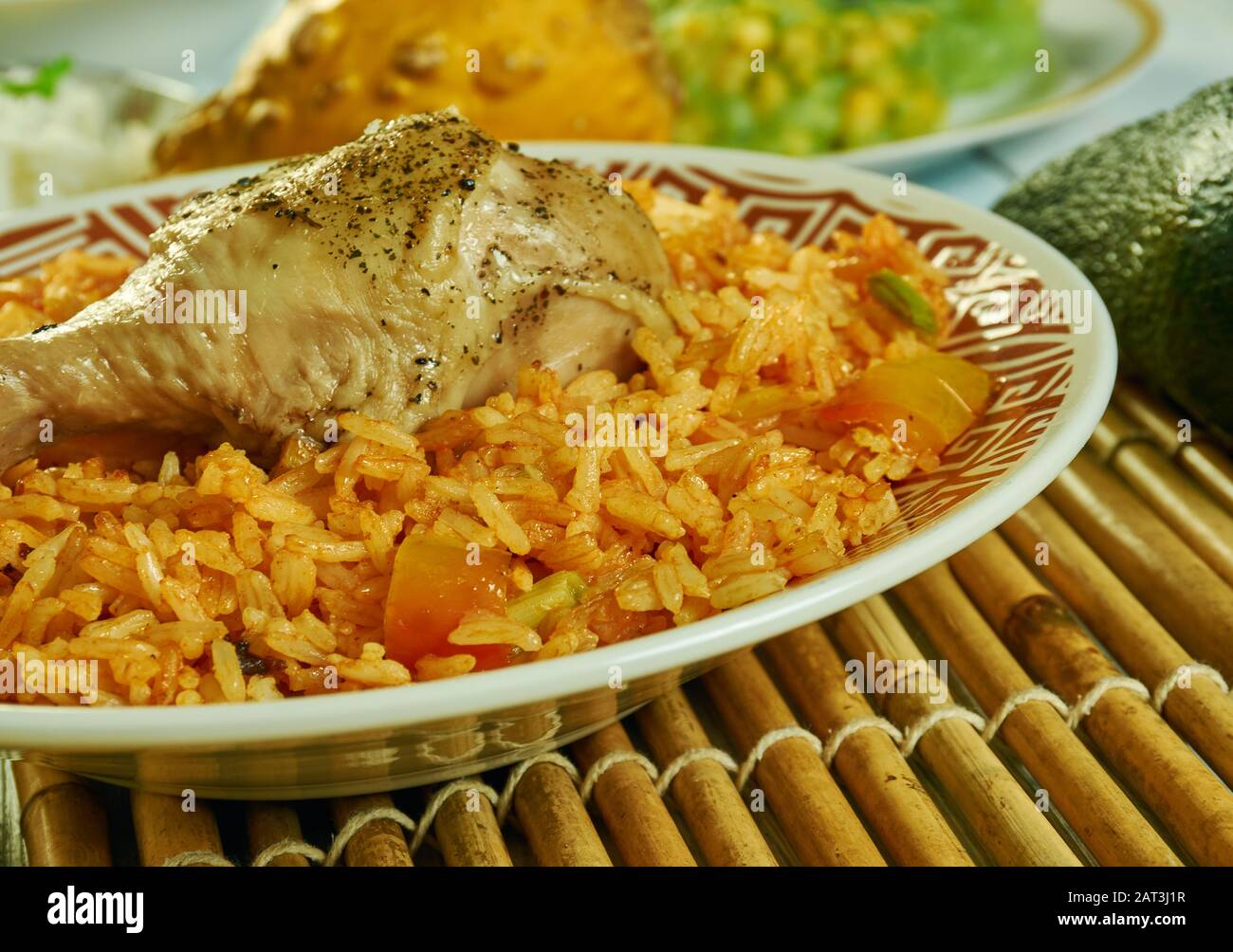 East African Pilau Rice, Kenyan cuisine, Traditional assorted African ...