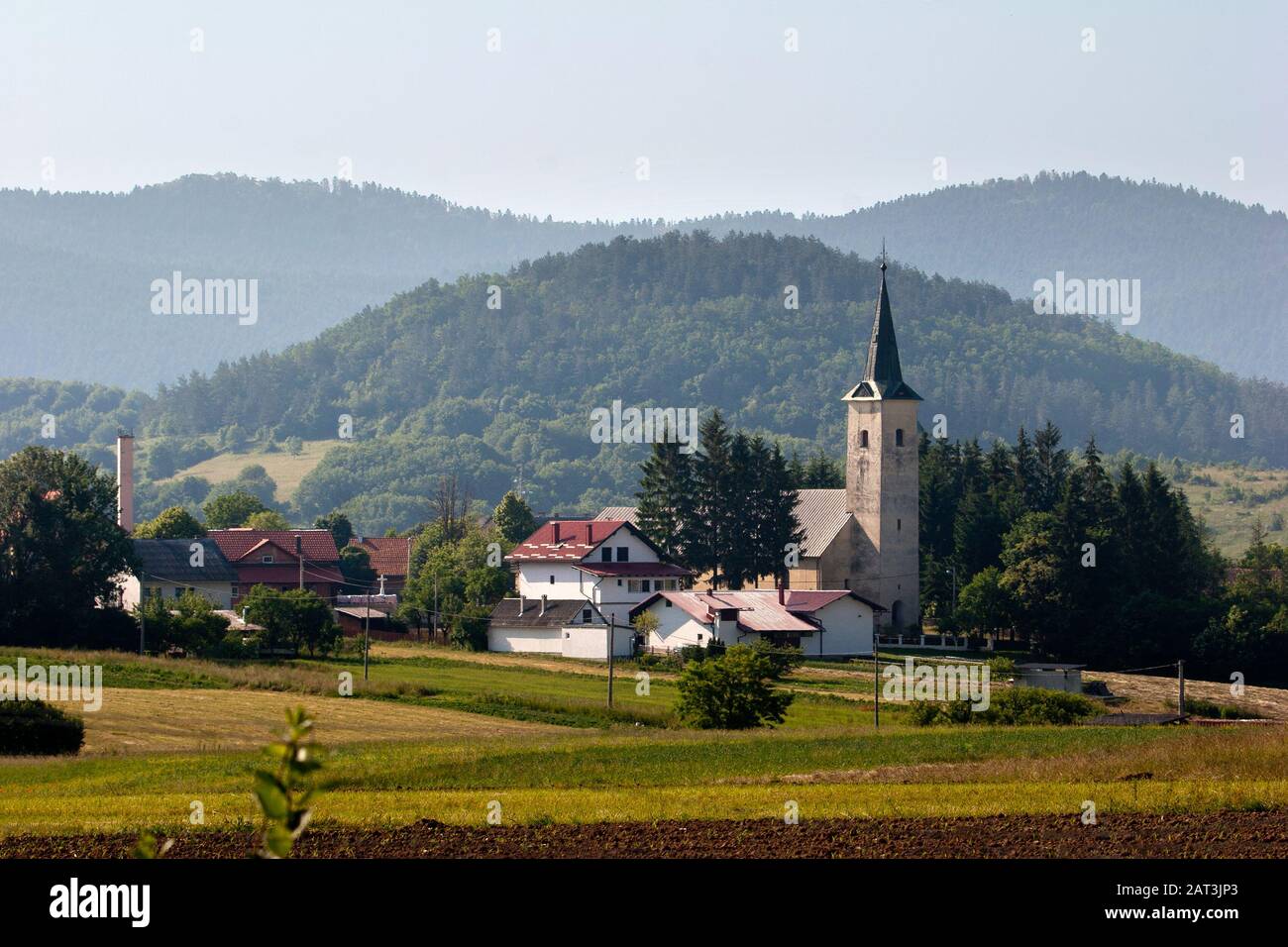 Church of Assumption of Blessed Virgin Mary in Brinje, Lika county in ...