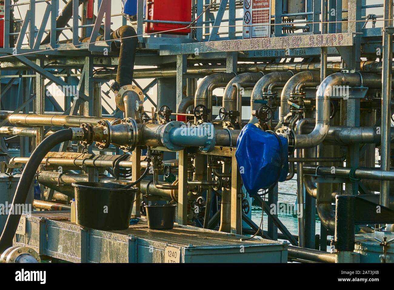 Blue pipe bridge hi-res stock photography and images - Alamy