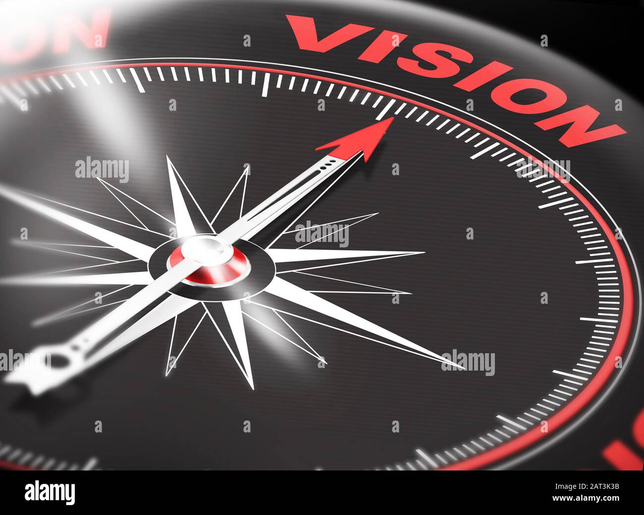 Vision compass Concept 3d Business Stock Photo - Alamy