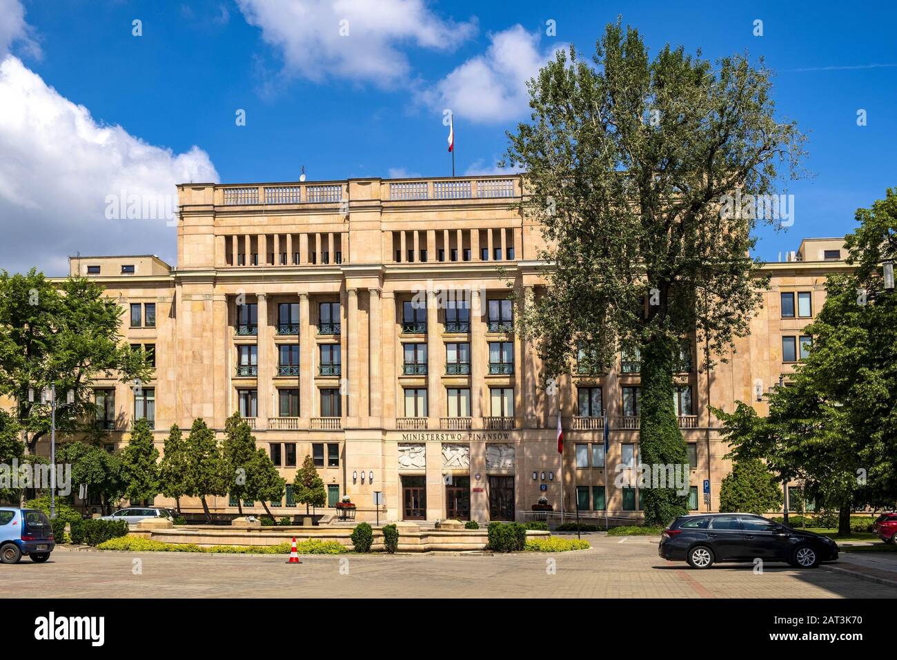 Warsaw, Mazovia / Poland - 2019/06/01: Front view of the polish ...